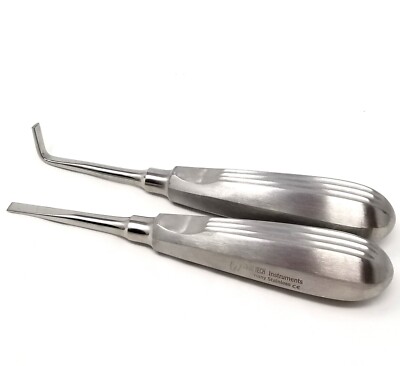 2Pcs GERMAN DENTAL CROWN SPLITTER REMOVER SPREADER ELEVATORS STRAIGHT ...