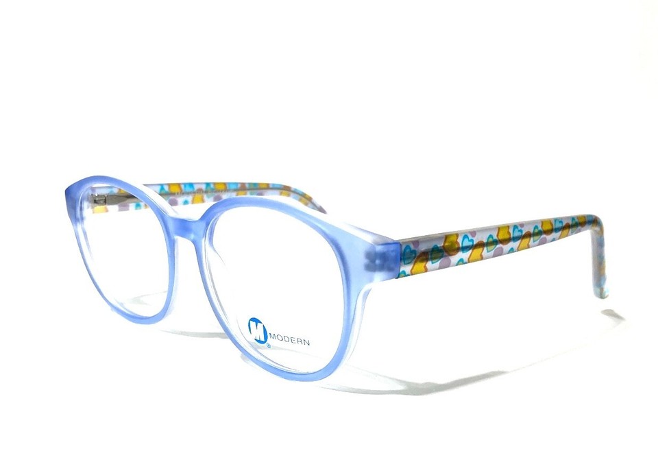 BRAND NEW MODERN OPTICAL BEHAVE BLUE FROST AUTHENTIC EYEGLASSES RX 46 ...