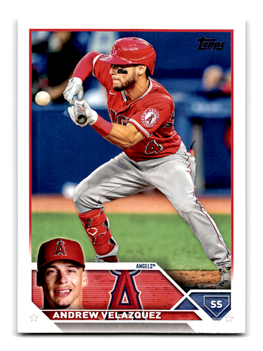 2023 Topps Series 2 - Andrew Velazquez Card #605 (Angels) | eBay