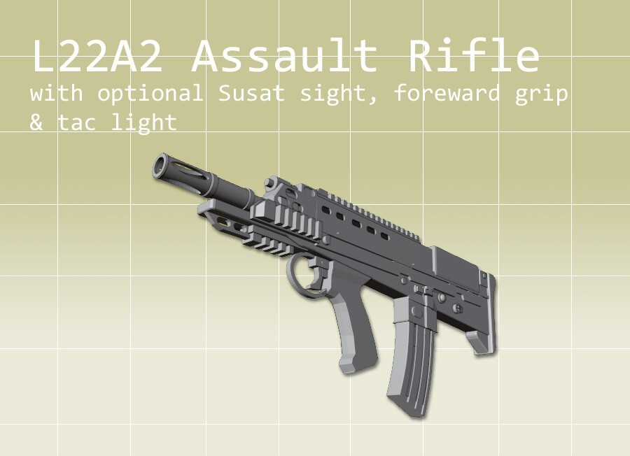 1/16 scale: SA80 L22A2 Compact Assault Rifle (ID 9.35) | eBay