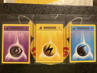 1999 Pokemon Energy (Energie) German Base 1st Edition 100/102 & 101/102 ...