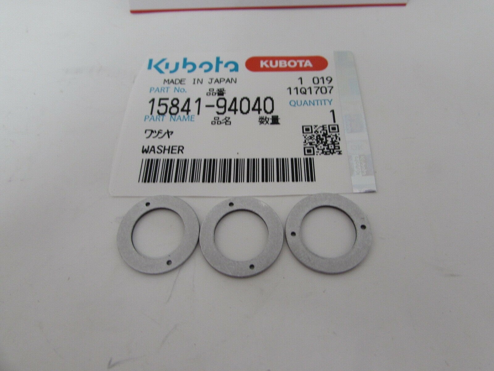 3 GENUINE KUBOTA INJECTOR WASHER W/ 2 HOLES # 15841-94040 | eBay