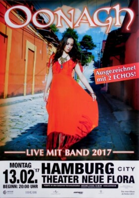 OONAGH - 2017 - Plakat - In Concert Tour - Poster - Hamburg - A | eBay