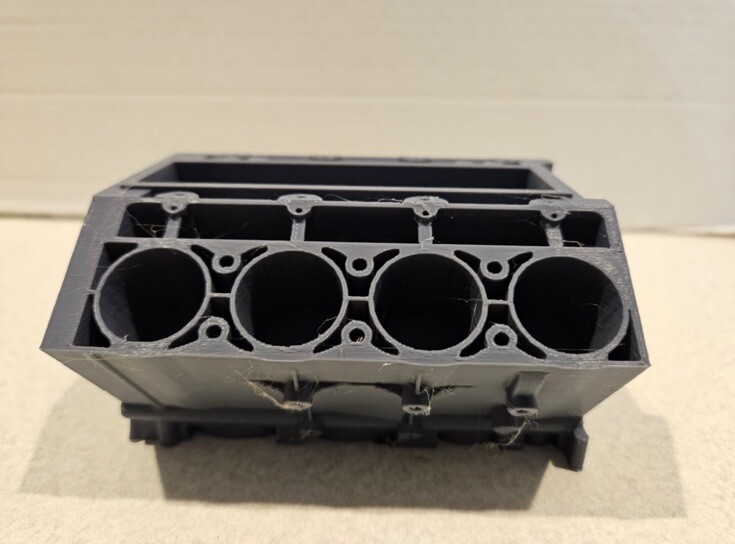 3d Printed Engine Block Desk Organizer, V8 Engine Block Business Card ...