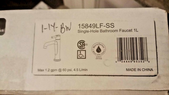 Delta 15849lf Nicoli 1.2 GPM 1 Hole Bathroom Faucet - Brilliance ...