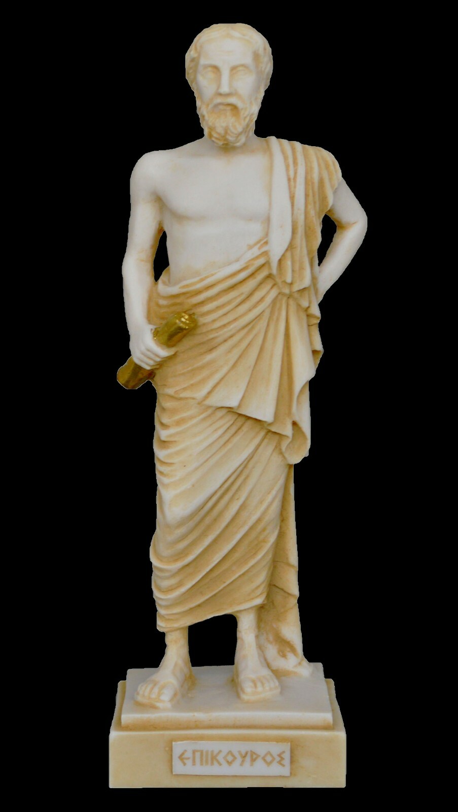 Epicurus Aged Statue - Ancient Greek Philosopher - Epicureanism ...