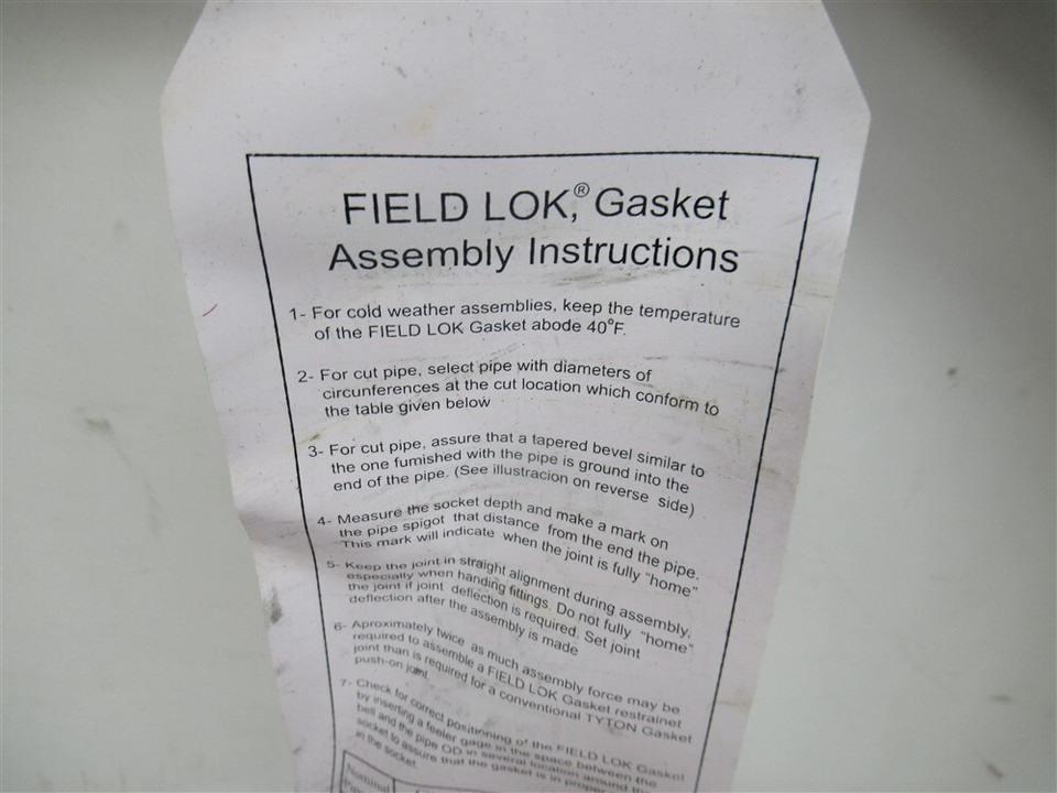 Fiel Lok 16" Field Lock SBR Gasket | eBay