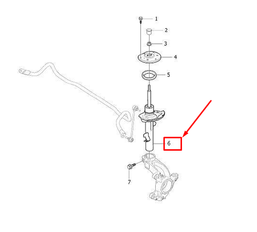 Amortisseur avant gauche VOLVO XC60 31410373 NOUVEAU ORIGINE | eBay