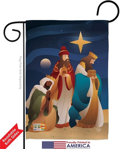 Three King Garden Flag Pack Winter Nativity Religious Holy Family ...