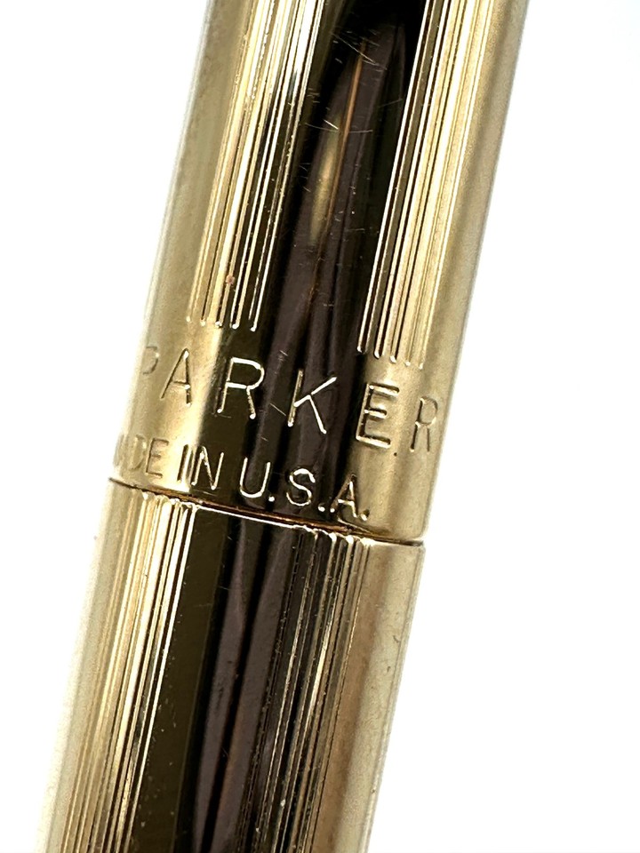 NICE VINTAGE c1980 PARKER CLASSIC IMPERIAL 22K GOLD PLATED BALLPOINT ...