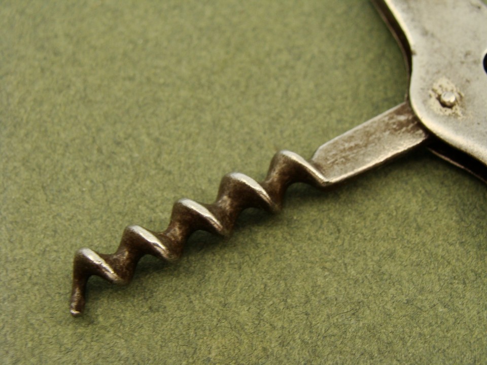 VINTAGE FLORAWORKS GERMAN FOLDING CORKSCREW CIGAR CUTTER POCKET KNIFE ...