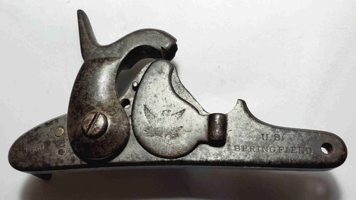 Oringinal Civil War 1855 SPRINGFIELD MUSKET LOCK Plate 1860 | eBay