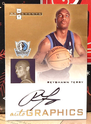 REYSHAWN TERRY AUTO ~ 2007-08 FLEER NBA HOT PROSPECTS / AUTOGRAPHICS # ...