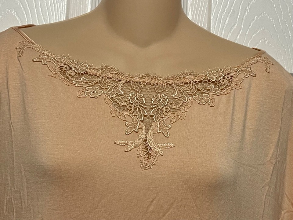 La Perla Primula S Short Nightgown Modal Jersey Peach Pink Drape ...