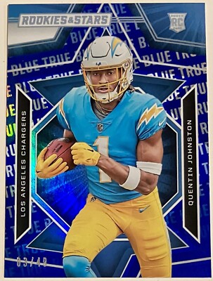2023 Rookies & Stars #175 Quentin Johnston True Blue /49 RC Chargers | eBay