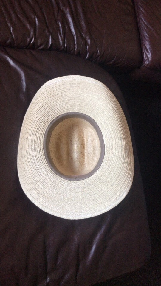 Sunbody Palm Leaf Cowboy Hat - Cattleman Guatemalan Hat Size 7 Unisex ...