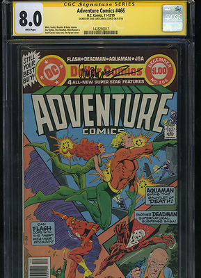 Adventure Comics #466 CGC 8.0 SS Jose Luis Garcia-Lopez AQUAMAN The ...