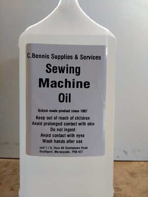 2 1/2 Ltr MILLERS WATER WHITE SEWING MACHINE OIL ISO 32 industrial ...