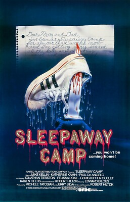 1983 Sleepaway Camp Movie Poster Print Angela Ricky Ronnie Judy 🔪🍿 | eBay