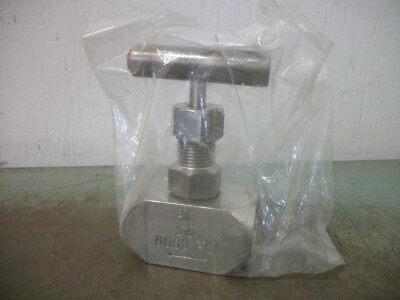GENERIC 3/4" 316 SS NEEDLE VALVE 6000PSI NOB | eBay