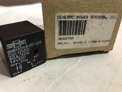 Generac OE6875A Relay 12VDC C Form W/Diode BRAND NEW OEM | eBay