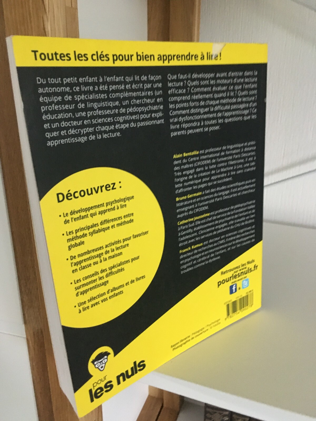Apprendre à lire pour les nuls / Bentolila | eBay