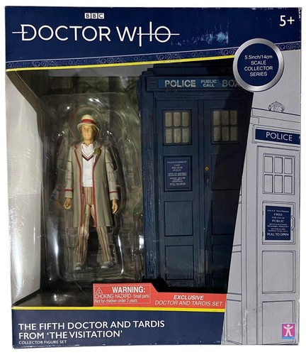 Doctor Who The Visitation Fifth Doctor Action Figure w TARDIS Set NEW ...
