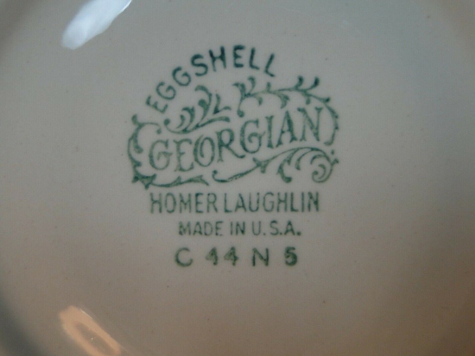 Homer Laughlin Eggshell Georgian Countess Tea Cup Saucer Sets 4 ...