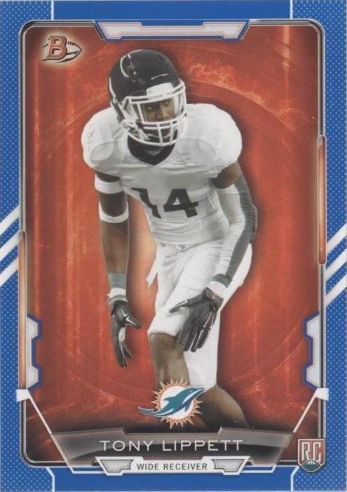 2015 Bowman - Rookies Tony Lippett #80 Blue /499 (RC) for sale online ...