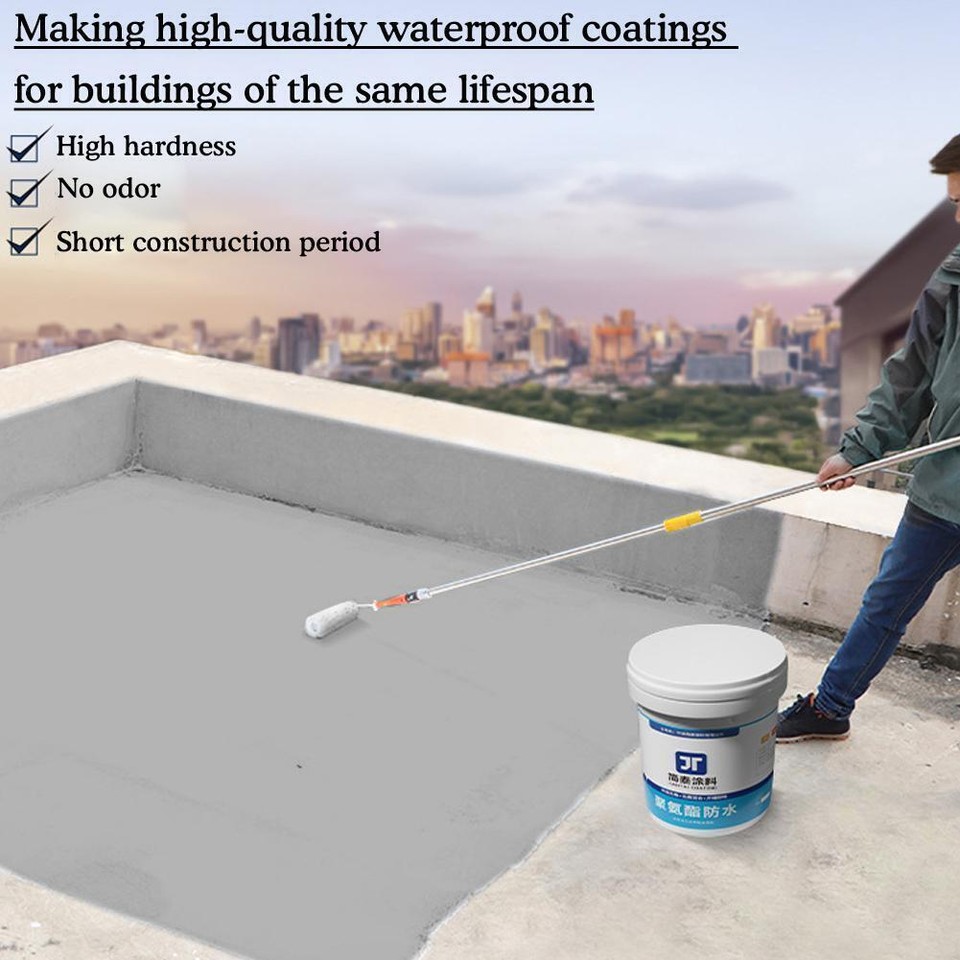 1kg Bitumen Waterproof Roof Coating All Weather Flat Roof Paint Lot H0 ...