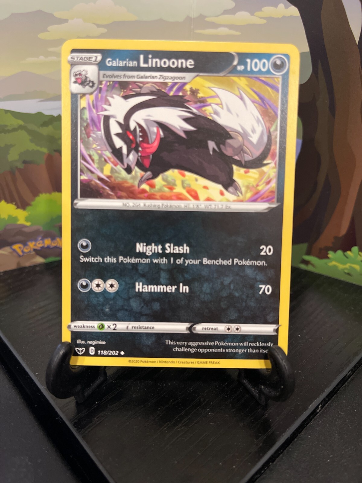 Pokemon Linoone Card