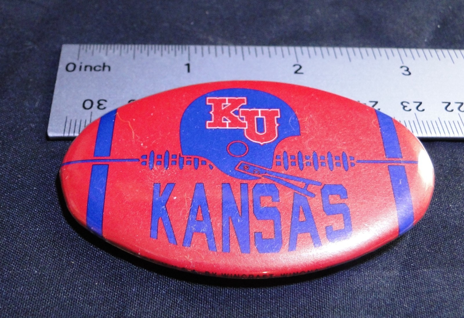 KU Pin - Oval Football Kansas - 1 | eBay