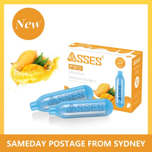 SSES 100 Bulbs Whipped Cream Chargers mango Flavor | eBay