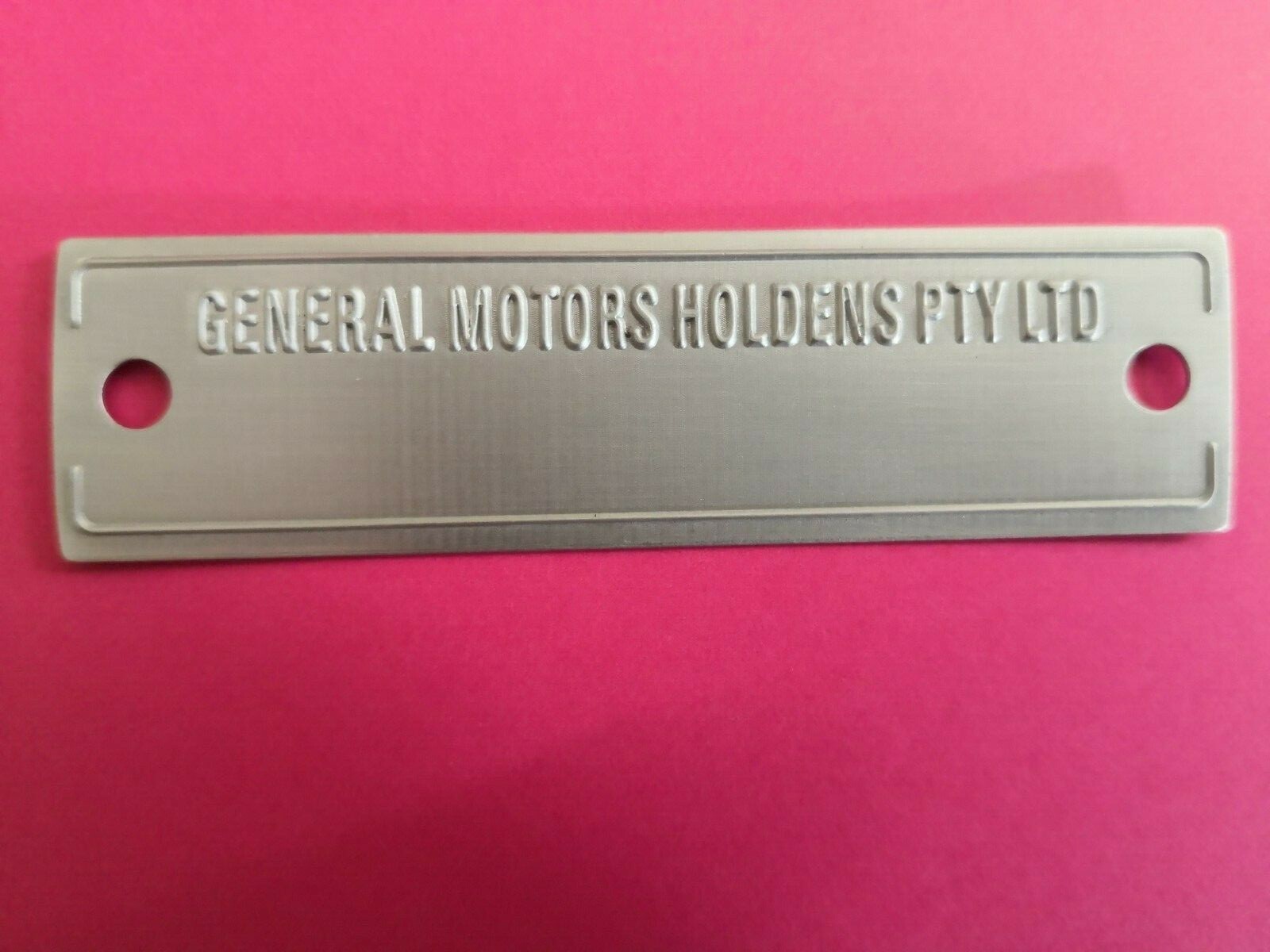 Blank Holden HT, HG, HQ Restoration Model Vin Adr Tag set | eBay