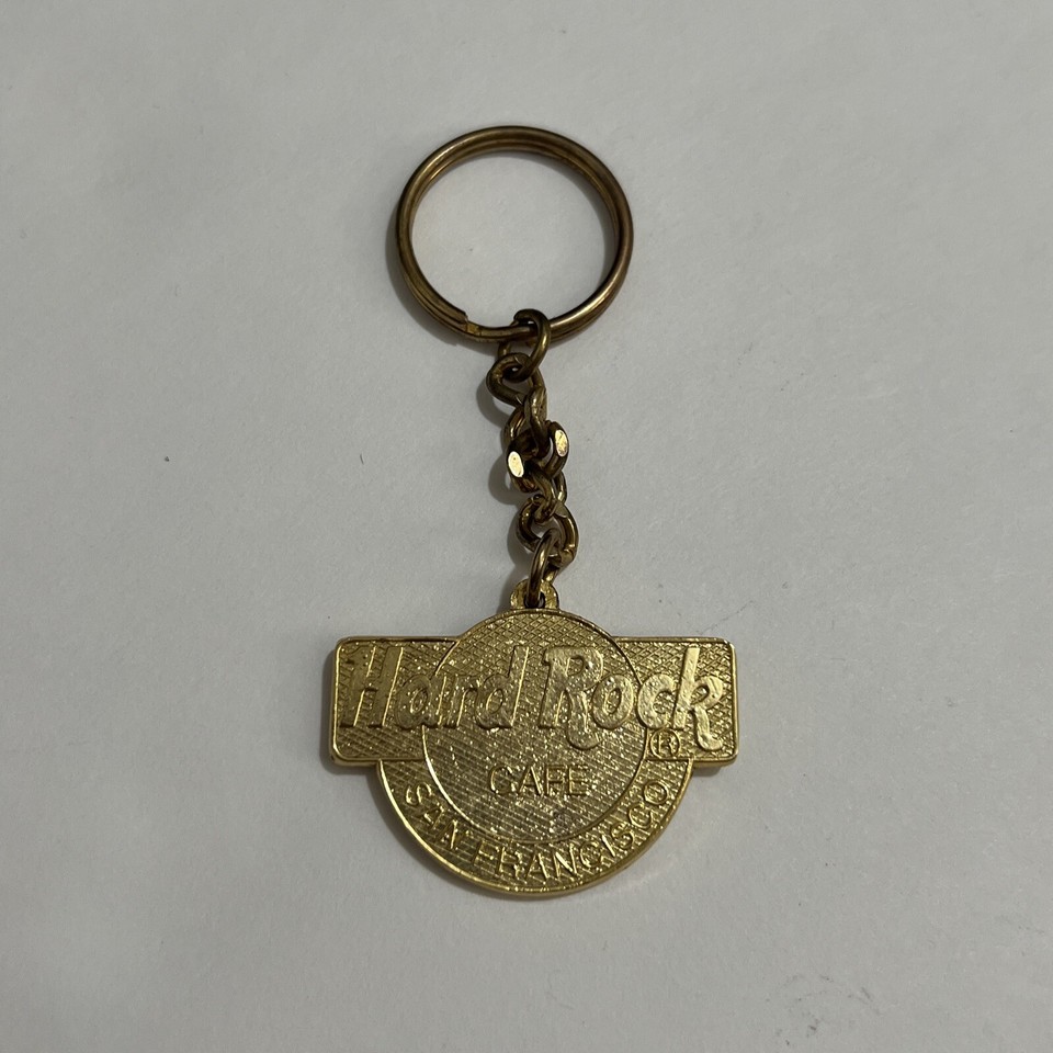 Vintage HARD ROCK CAFE SAN FRANCISCO Keychain Key Ring 1988 | eBay