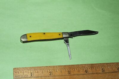 FOLDING POCKET KNIFE HANDLE TWO BLADE | eBay