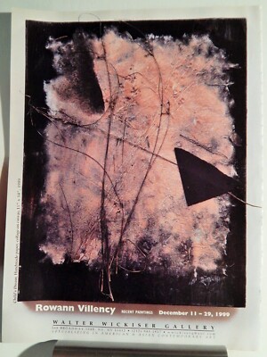ROWANN VILLENCY ART PIECE VTG ORIG 1999 ADVERTISEMENT | eBay