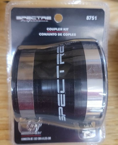 SPECTRE Black 8751 3" - 2.5" 76mm to 64mm Soft PVC Silicone Coupler ...