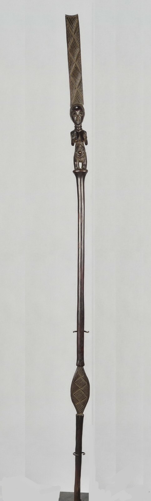 54" LUBA Kibango Chief's Staff Scepter Congo Drc African Tribal Art ...