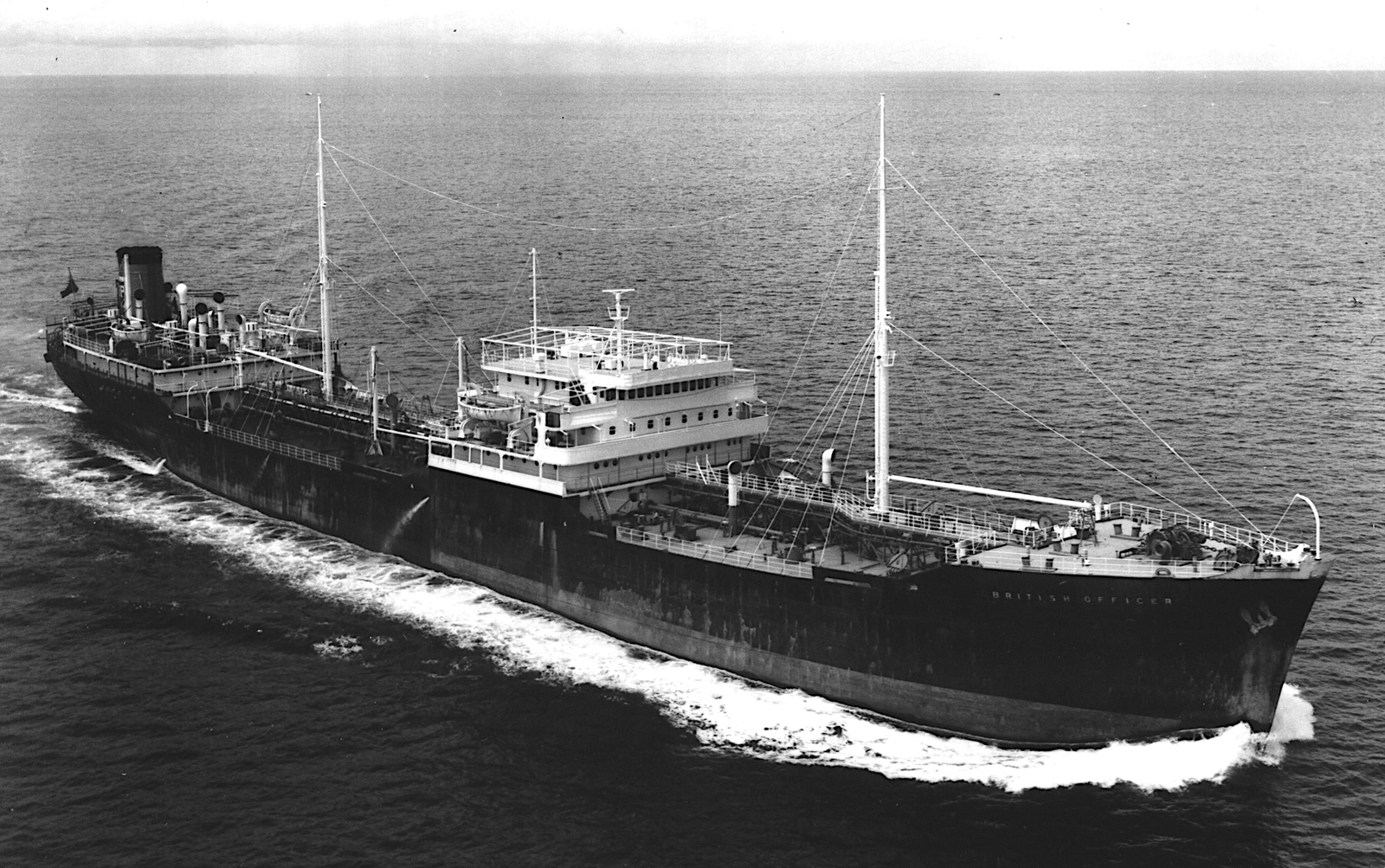 British Officer 1955 Ship of the BP Tankers Shipping Co OLD PHOTO | eBay