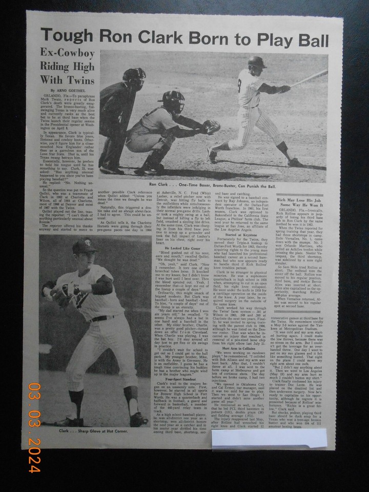 1968 Roberto Clemente Carl Yastrzemski MLB Baseball Silver Bat Award AD ...