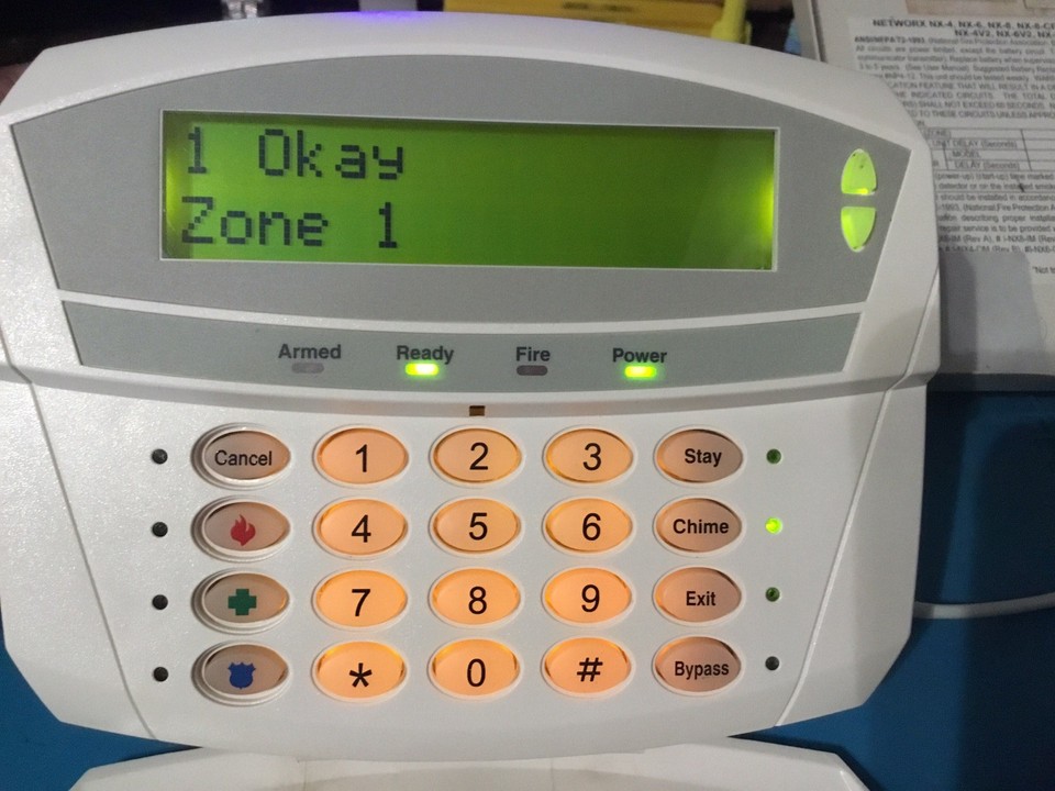 GE, Caddx, Interlogix, Security NetworX NX-1192E Alarm Keypad ( Like ...