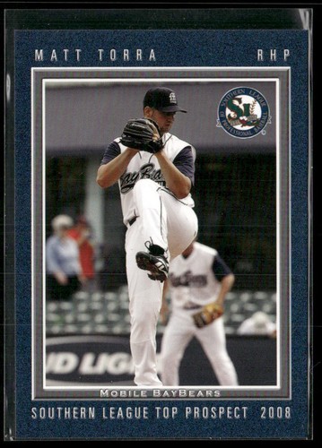 Matt Torra 2008 Southern League Top Prospect Set | eBay