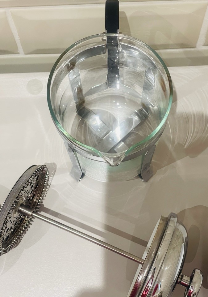 Pyrex Corning French Press Coffee Maker + 2 Tognana Cups. Coffee ...