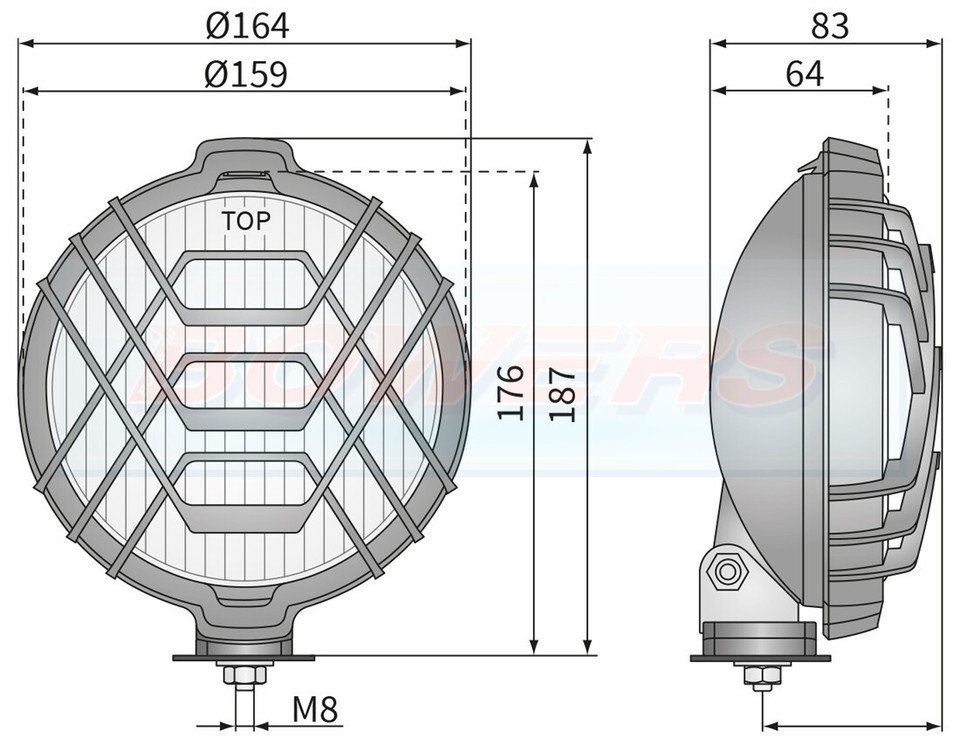 2x Yellow Lens 6" 159mm Classic Rally Driving Lights Spot Lights Spot ...