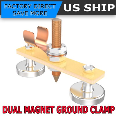 Magnetic Welding Ground Clamps Metal Holder Magnet Head Support Without ...