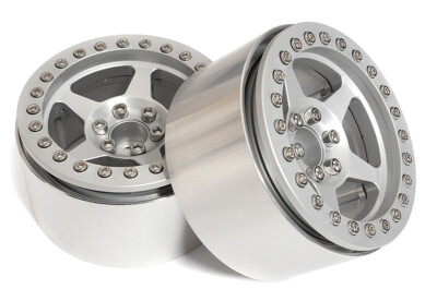 2.2 Size Billet Machined Alloy 5 Spoke Wheel(2) 115g Each for 1/10 ...