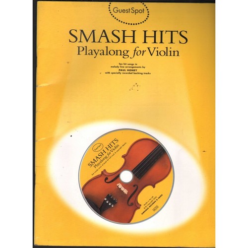 Smash Hits Playalong Violin CD Book - Sheet Music New | eBay