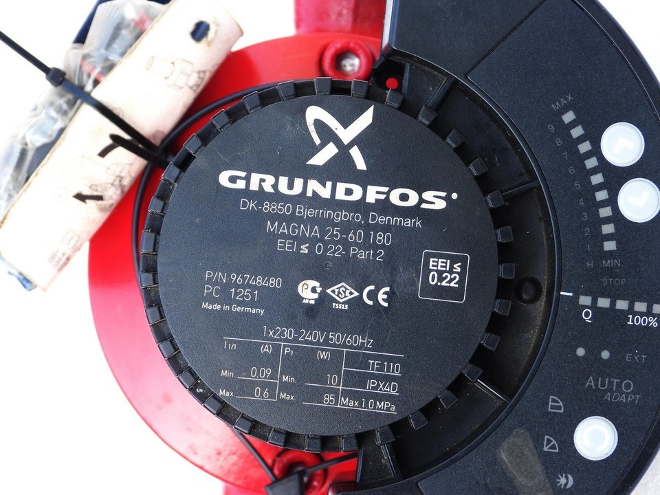 NOS GRUNDFOS MODEL DK-8850 BJERRINGBRO DENMARK MAGNA 25-60 180 PUMP 96748480 | eBay