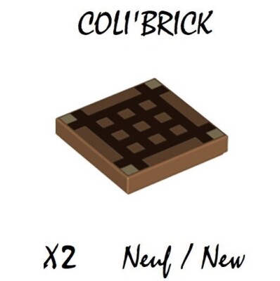 Lego 3068bpb0893 - 2x Plate 2x2 decorated Minecraft Crafting Table Grid ...